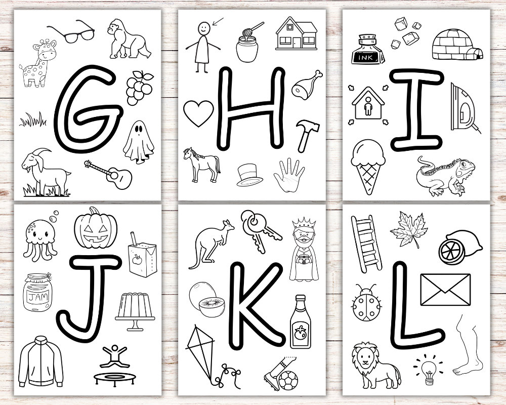 Capitalized Alphabet Coloring Pages, Capitals, ABC Activity, Kids ...