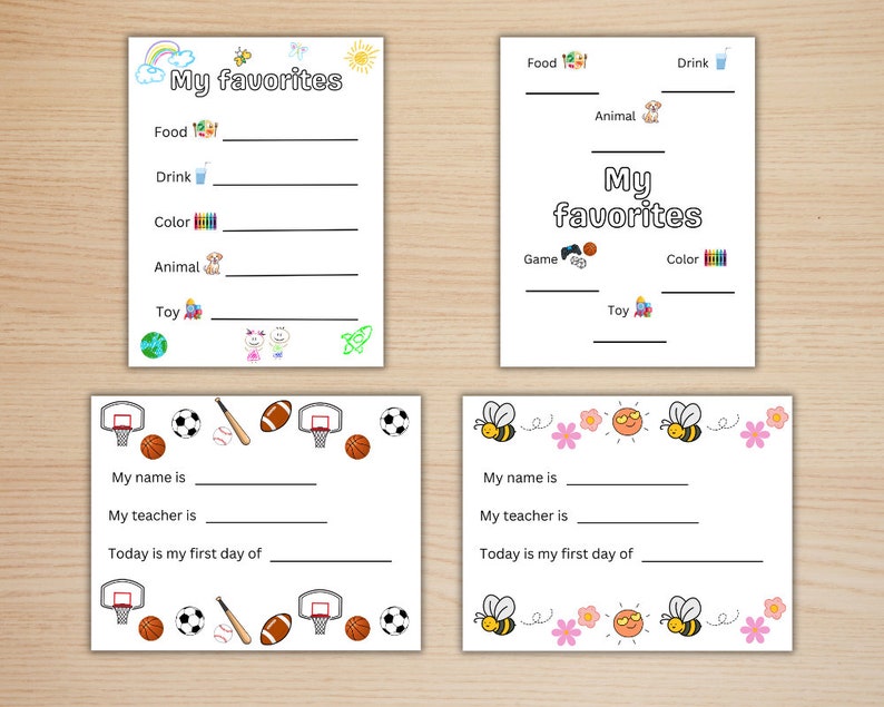 All About Me, Back to School, First Day of School, Colorful, Classroom ...