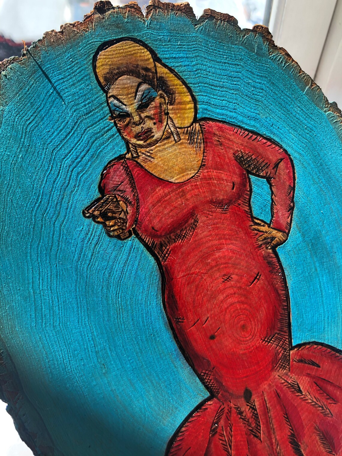 Divine / Pink Flamingos / Babs Johnson / John Waters Wood - Etsy UK