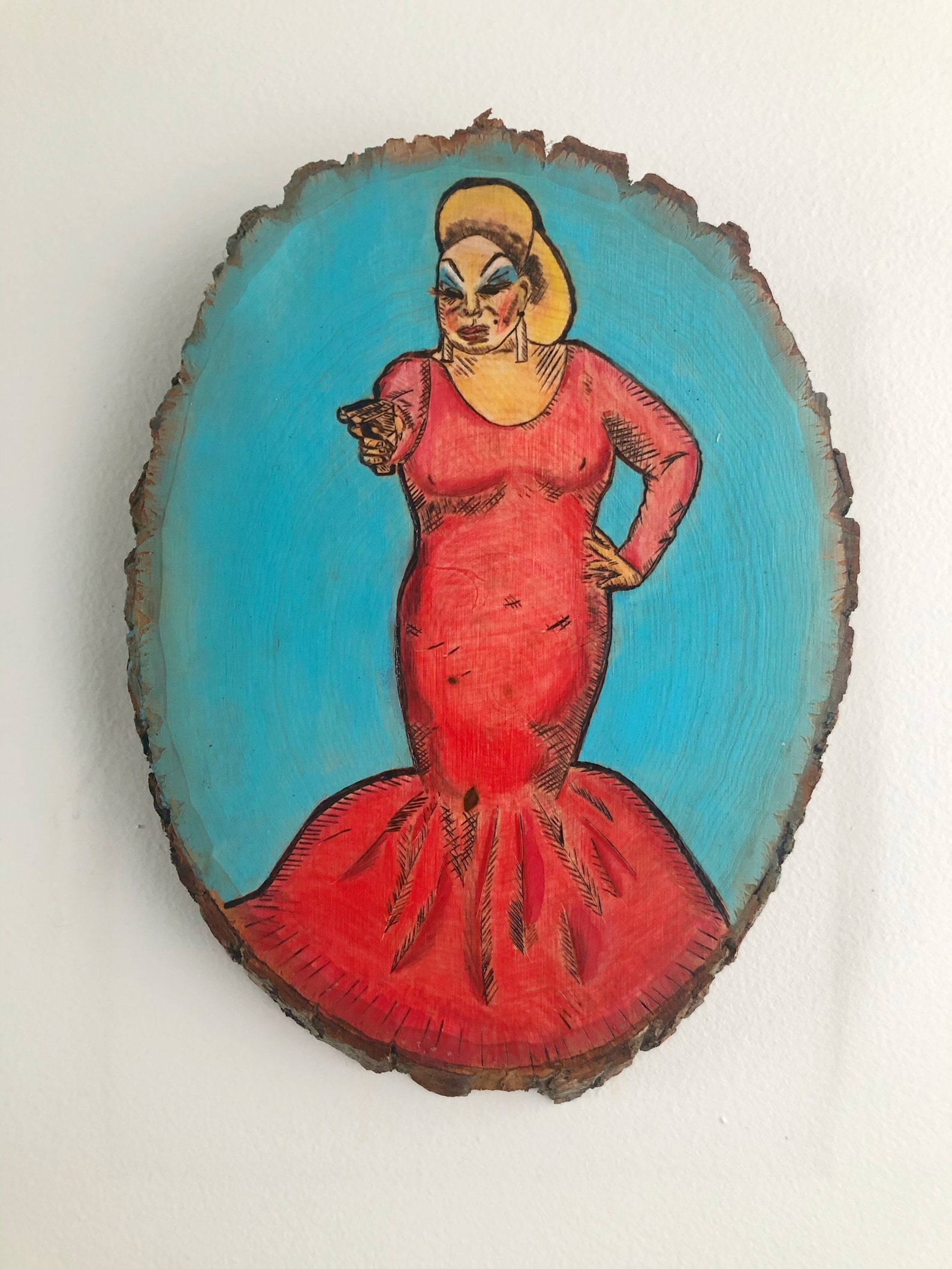 Divine / Pink Flamingos / Babs Johnson / John Waters Wood Burning Wall ...