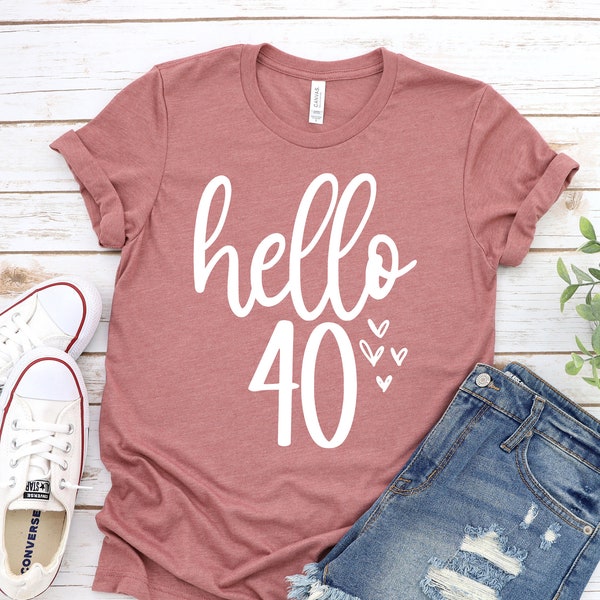 Hello 40 - Etsy