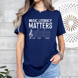 Music Literacy Matters T-shirt: Funny Musician Tee - Etsy