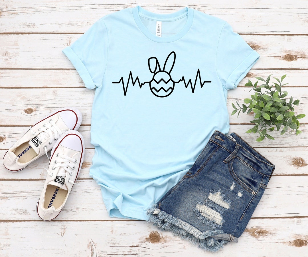 Easter Bunny Egg EKG Shirt, Funny Easter Nurse Shirt, Easter Bunny ...