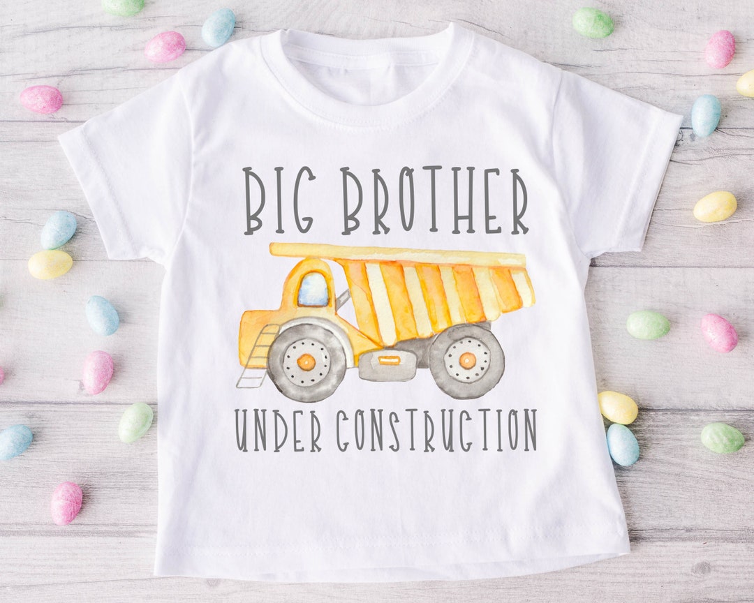 Big Brother Under Construction Shirt: Pregnancy Announcement - Etsy