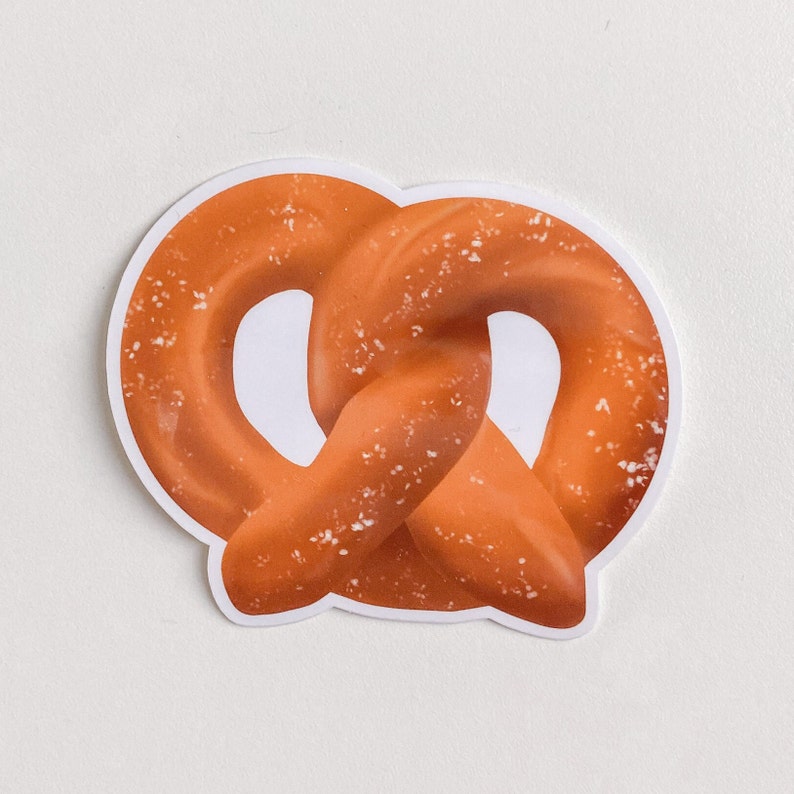 Pretzel Sticker Food Stickers Laptop, Planner, Water Bottle, Tumbler ...