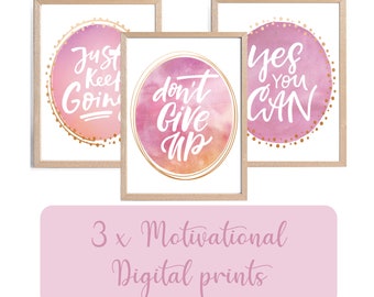Printable Quote Bookmark Set, Motivational and Inspirational Bookmark ...