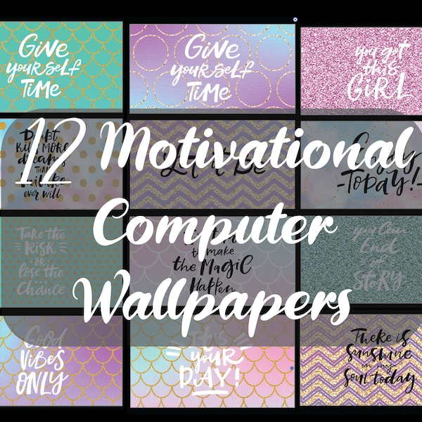 Motivational Wallpaper for Computer - Etsy