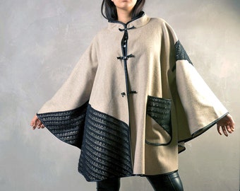 Plus Size Cape Coat | Etsy