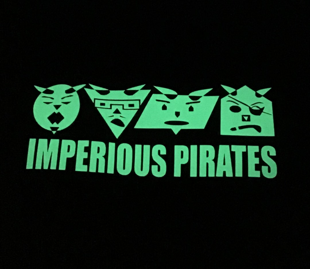 Imperious Pirate Faces Unisex Glow in the Dark T-shirt, Imperious ...