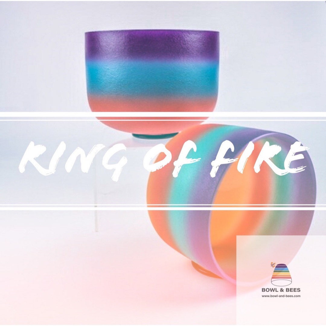 RING OF FIRE set of 2pcs Crystal Singing Bowl in Soul & - Etsy