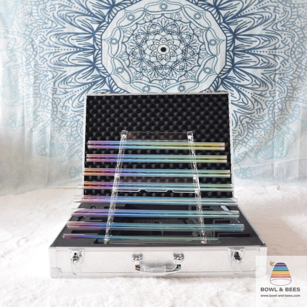 AURA AZEZTULITE Crystal Singing Harp, ('azez', Aka Nameless Light), 8 ...