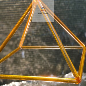 AKH, Crystal Singing Pyramid, in Honey Gold (with Fully Padded Carrying ...