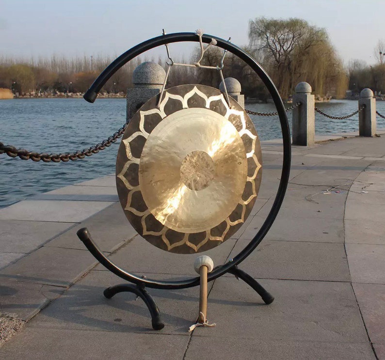 Lotus Flower Meditation Chau Gongs (frames Are Sold Separately), Large ...