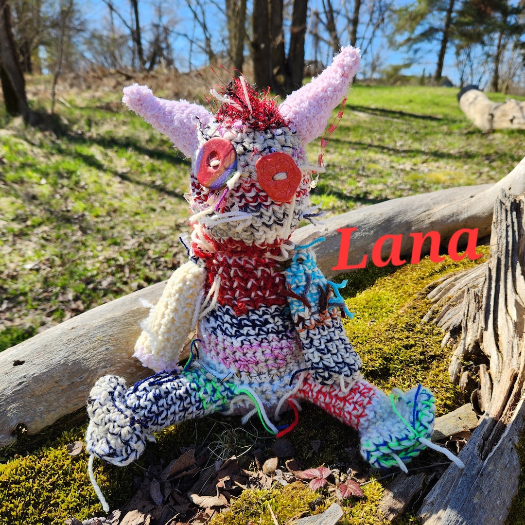 INNER BEAST Handmade Crochet Amigurumi Monster Plush - Etsy