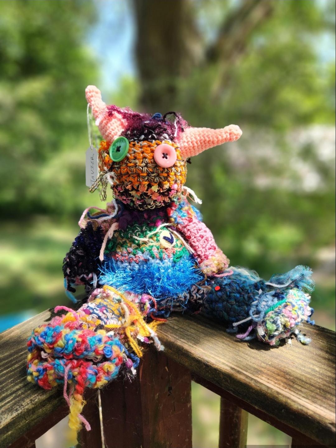 INNER BEAST Handmade Crochet Amigurumi Monster Plush - Etsy