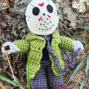 Handmade Crochet Jason Voorhees Amigurumi 9 Inch Doll Stuffed Toy - Etsy