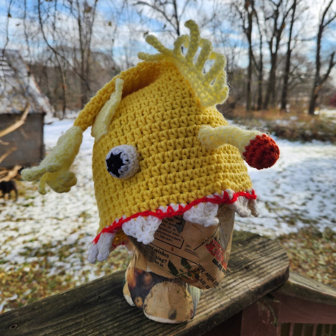 Brain Eater Monster Fish Long Tail Hat Fun Winter Headwear - Etsy