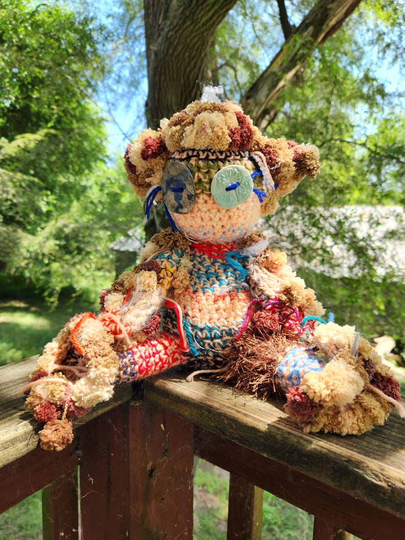 INNER BEAST Handmade Crochet Amigurumi Monster Plush - Etsy