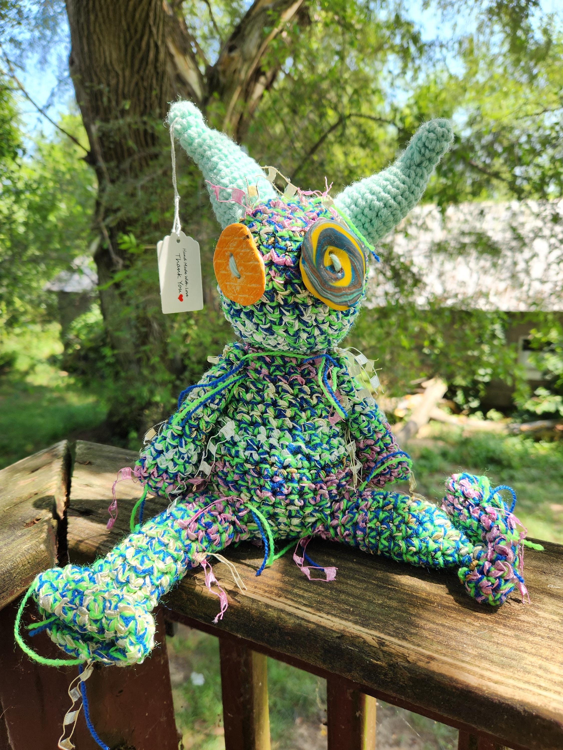 INNER BEAST Handmade Crochet Amigurumi Monster Plush - Etsy