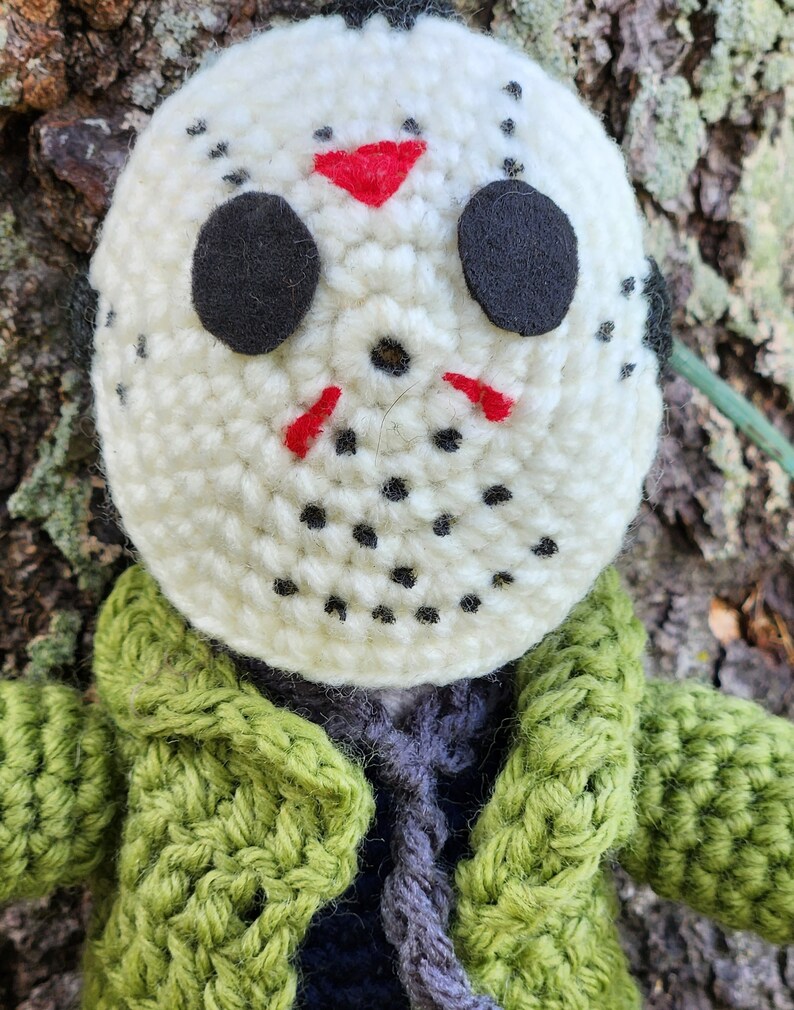 Handmade Crochet Jason Voorhees Amigurumi 9 Inch Doll Stuffed - Etsy
