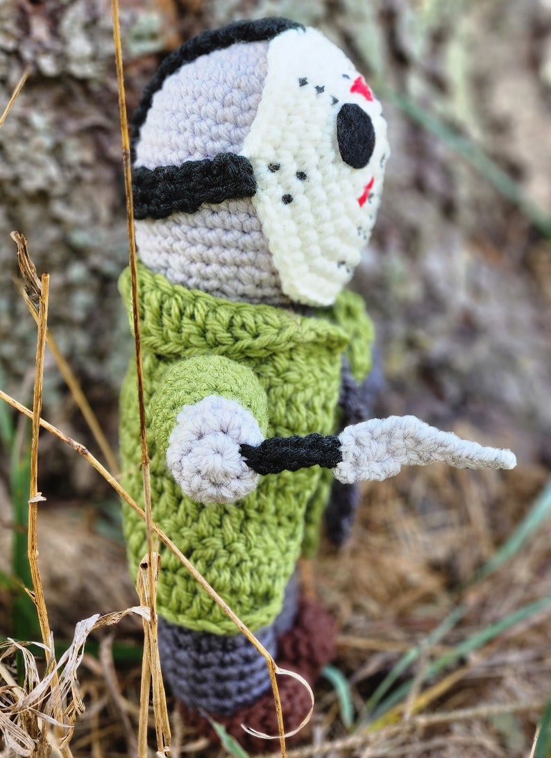 Handmade Crochet Jason Voorhees Amigurumi 9 Inch Doll Stuffed - Etsy