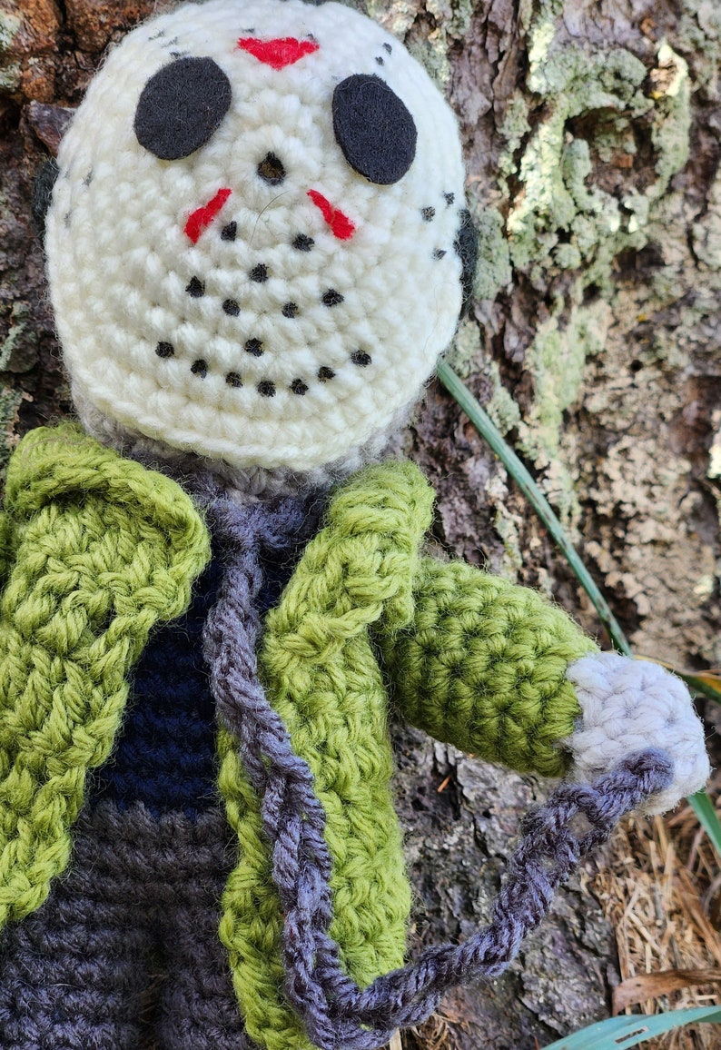 Handmade Crochet Jason Voorhees Amigurumi 9 Inch Doll Stuffed - Etsy