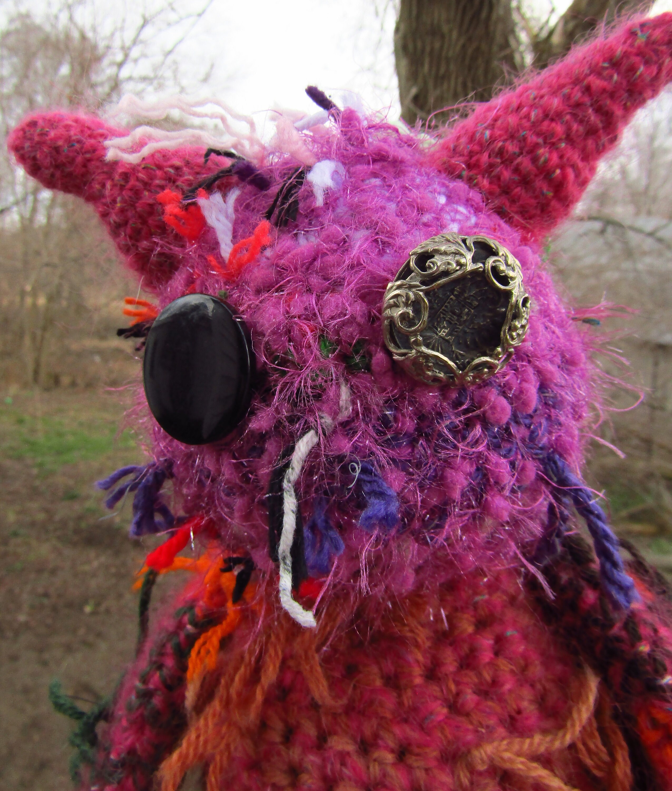 Inner Beast Handmade Crochet Stuffed Beast Unique One of a Kind - Etsy