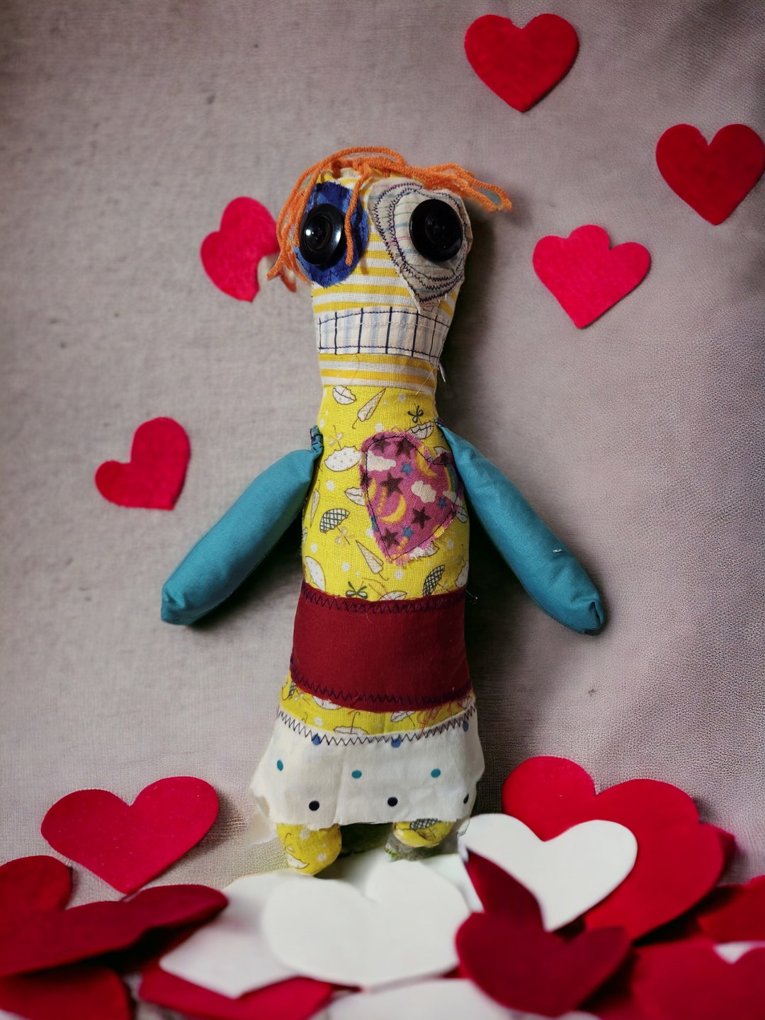 Patchwork Penny Handmade Handsewn Monster Art Voodoo Doll Unique OOAK ...