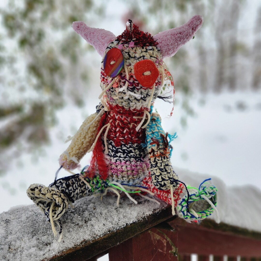 Inner Beast Handmade Crochet Amigurumi Unique OOAK Stuffed Plush ...