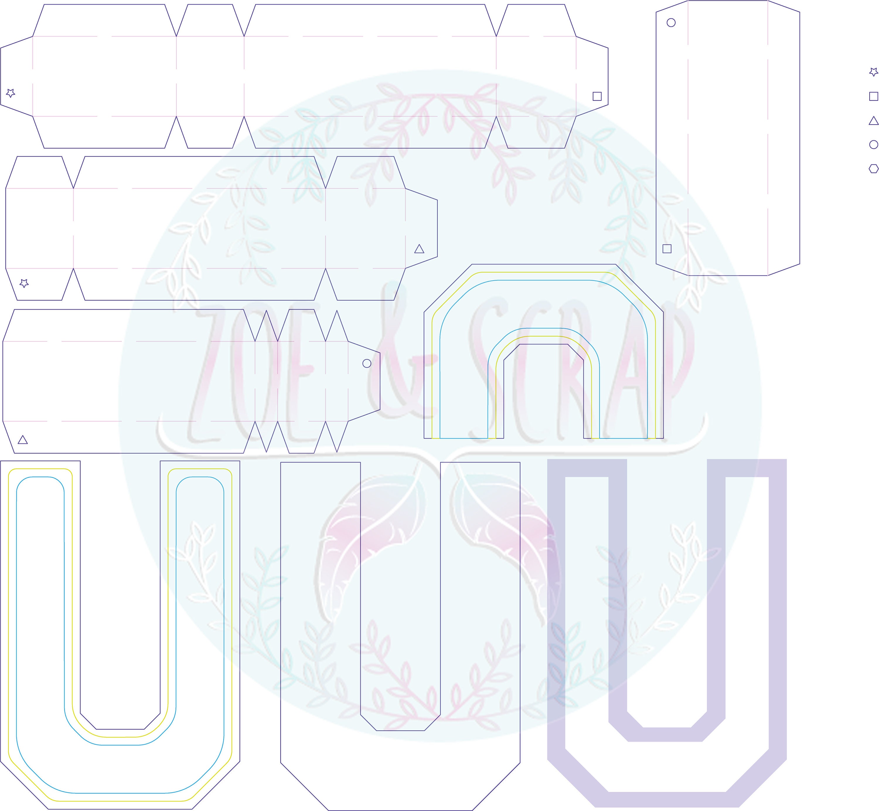 Capital Letter U 3D PNG, SVG and EPS Cut File, Compressed Into a File ...