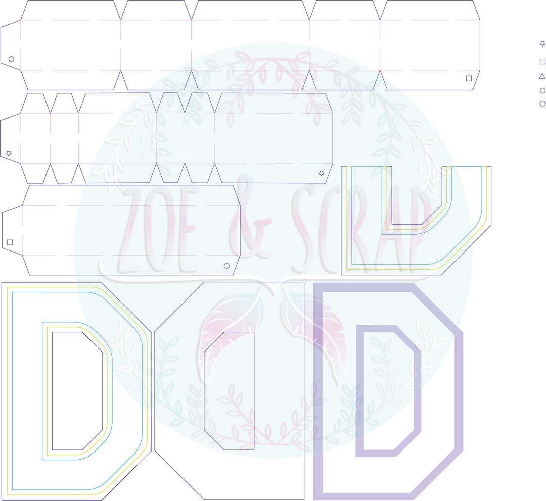 Uppercase D Letter 3D CUT File PNG,SVG and EPS Compressed Into a .zip ...
