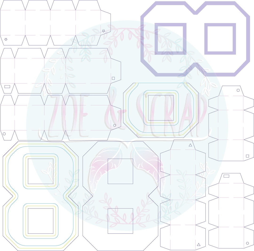 Number 8 in 3D PNG,SVG and EPS Cutting File, Compressed Into a .zip - Etsy