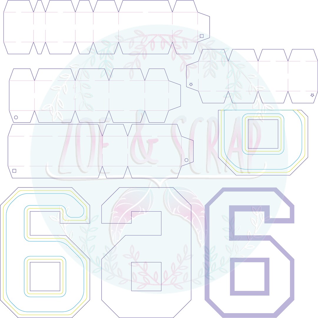 Number 6 in 3D PNG,SVG and EPS Cut File, Compressed Into a .zip - Etsy