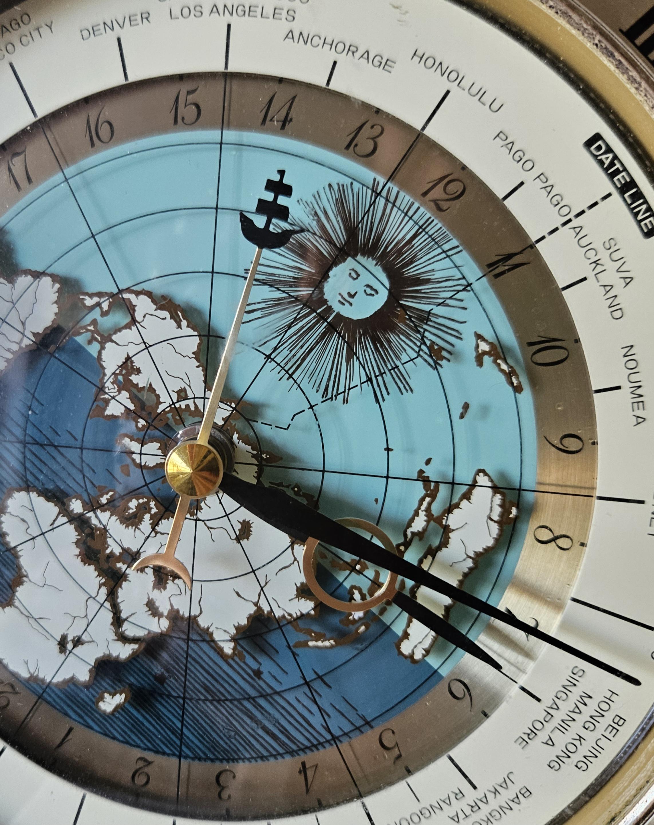 Vintage SEIKO Rotating Globe Quartz Table World Clock - Etsy