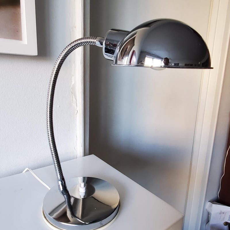 Dome Lamp Floor Chrome - Etsy