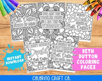 Tv Show Coloring Pages - Etsy
