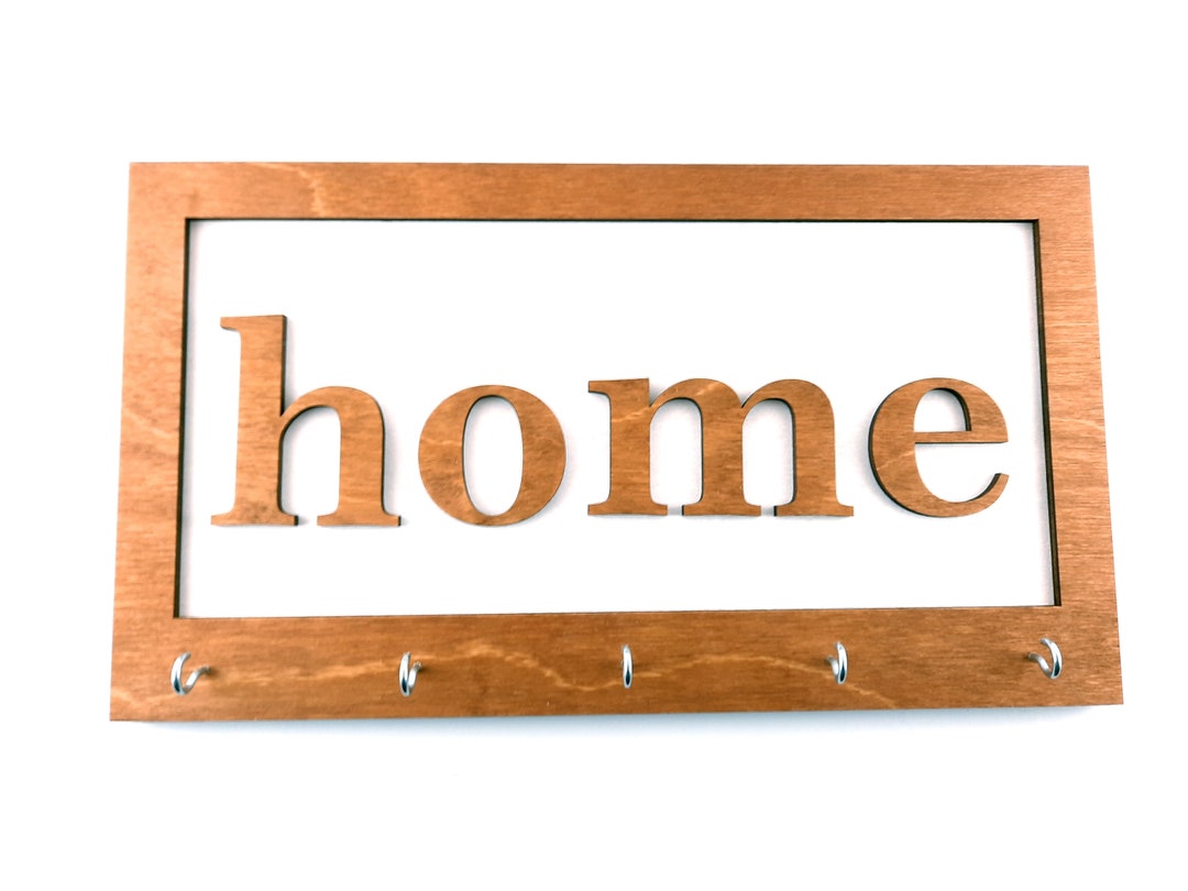 Key Holder - Home | Laser Cut File | Instant Download | SVG, DXF, AI ...