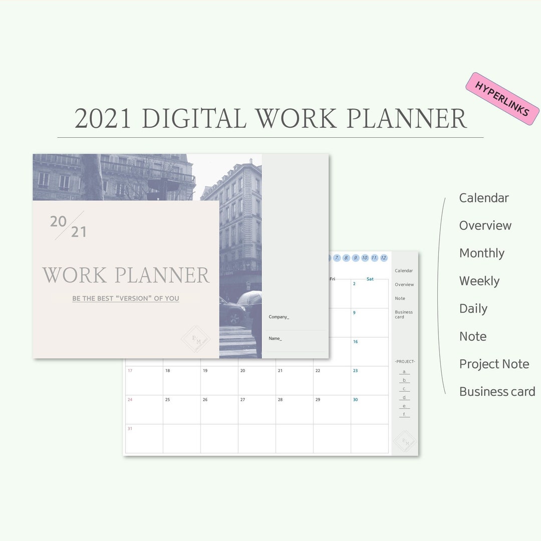 Digital Planner 2021 Digital Planner Goodnotes Planner iPad - Etsy