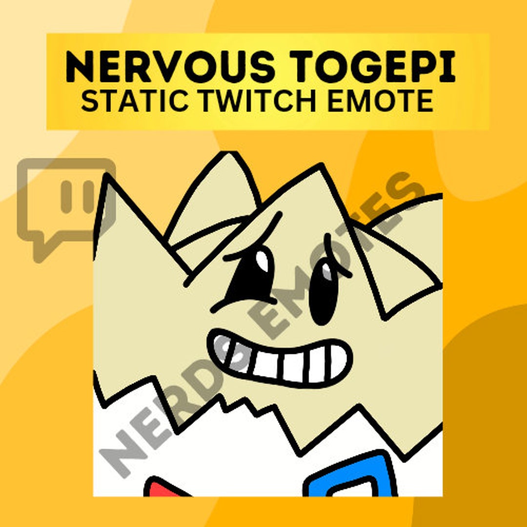 Twitch Emote-nervous Togepi - Etsy