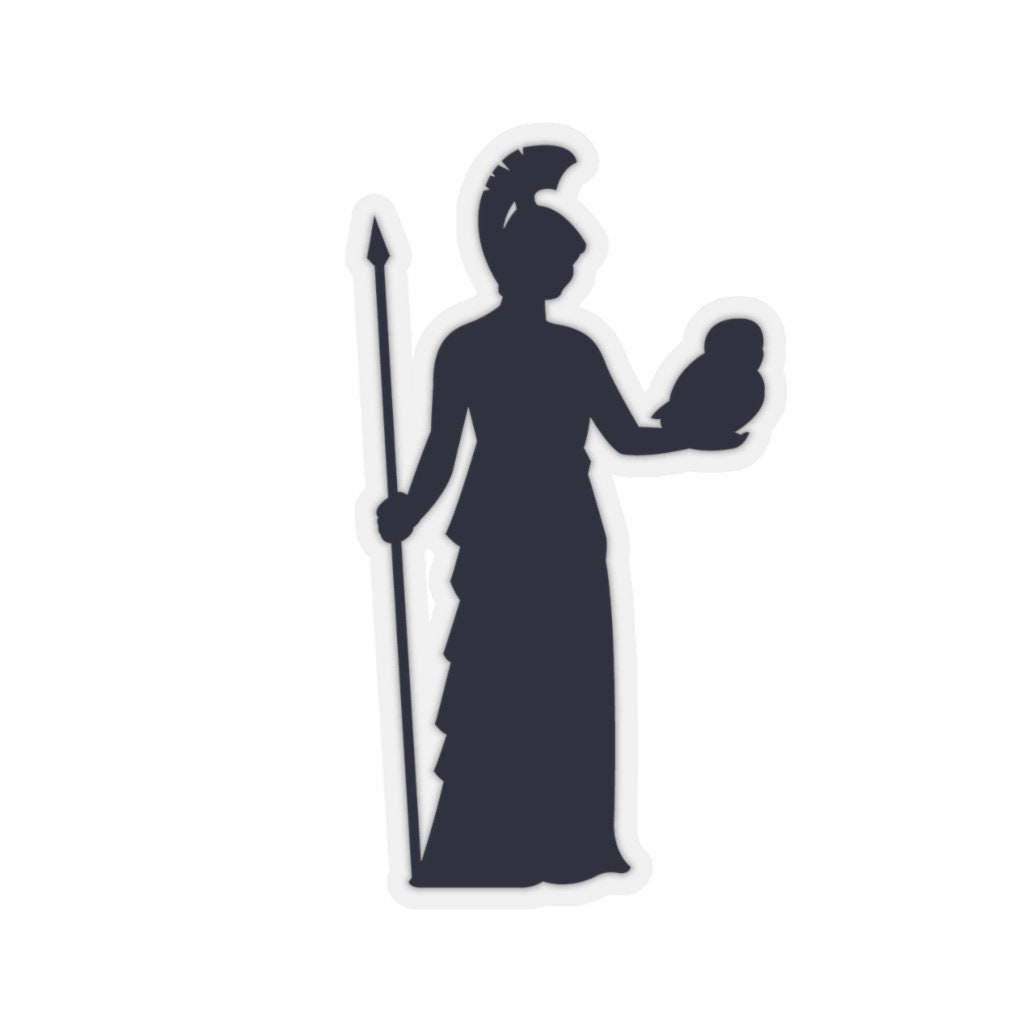 Athena Silhouette Vinyl Sticker - Etsy