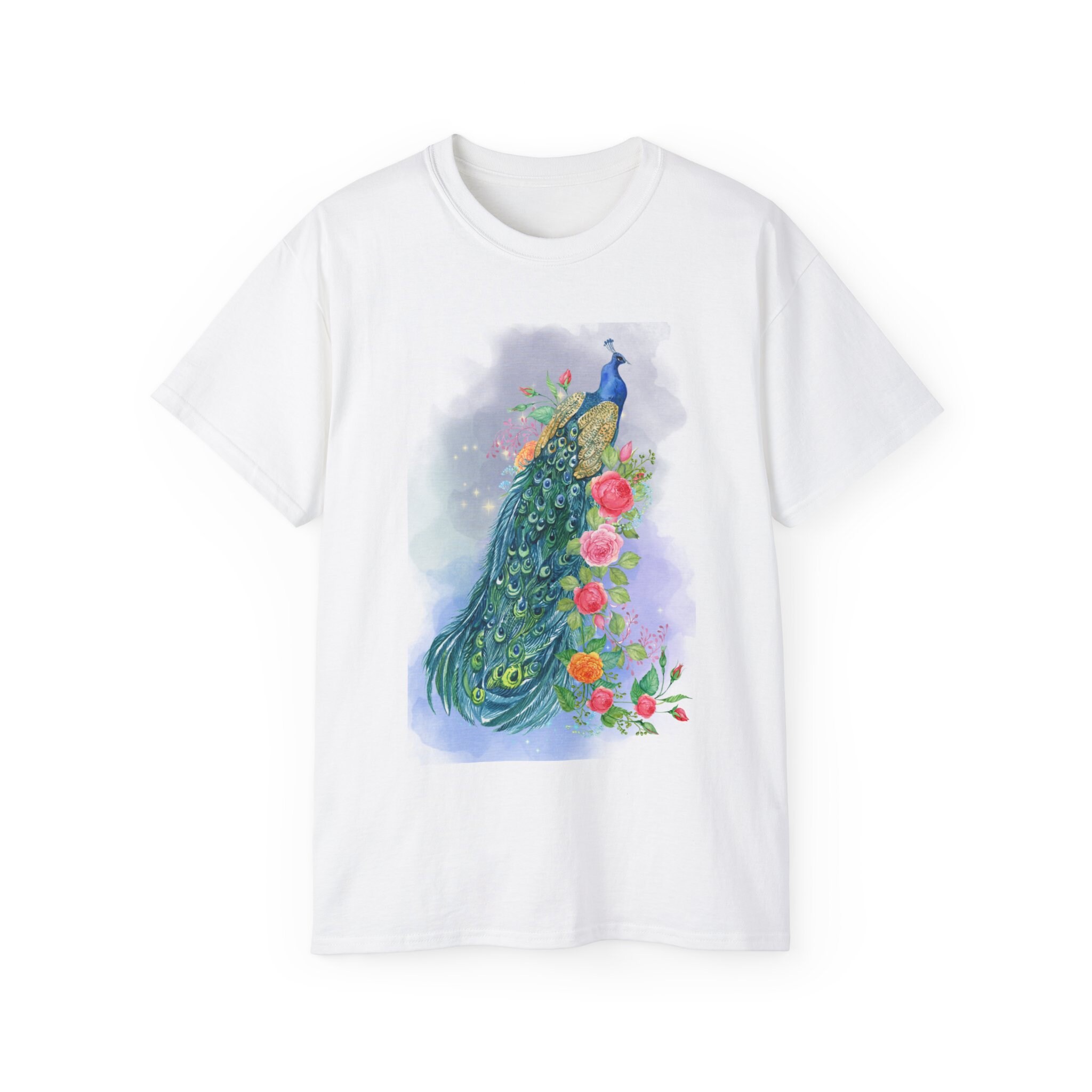 Peacock Watercolor Peacock Shirt, Peacock Lover Shirt, Cute Women Shirt ...