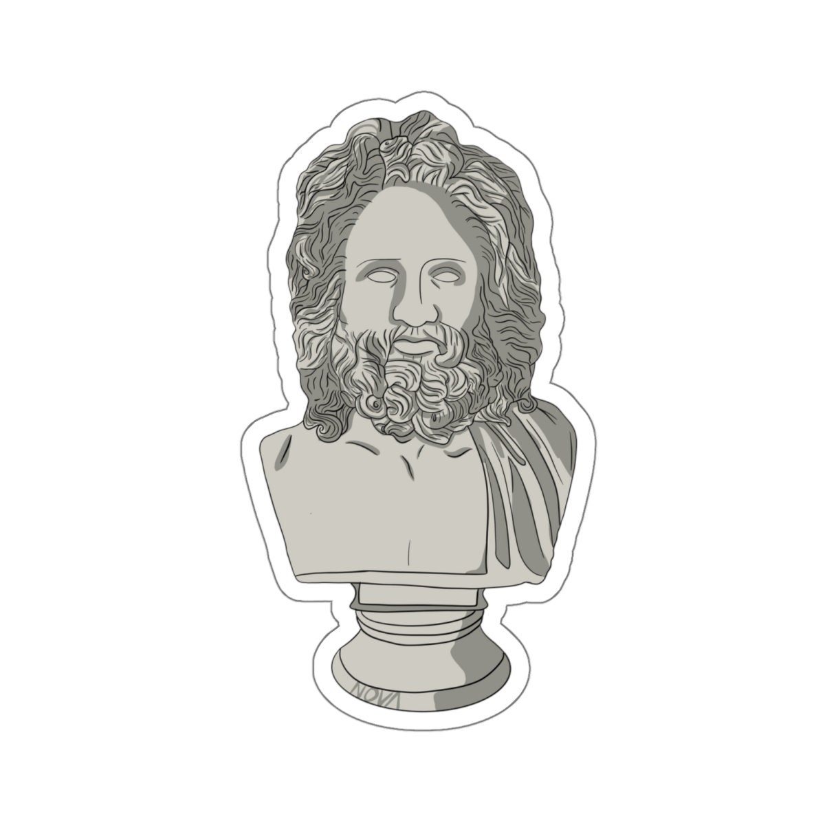 Zeus Jupiter Vinyl Sticker - Etsy