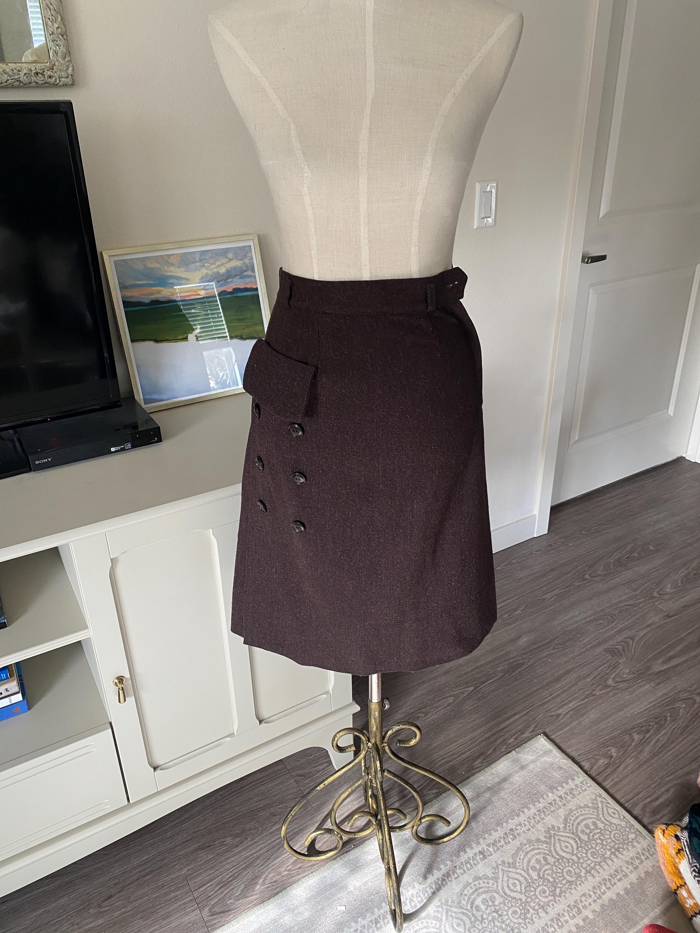 Vintage 1940s Summit of Boston Wool Pencil Skirt - Etsy