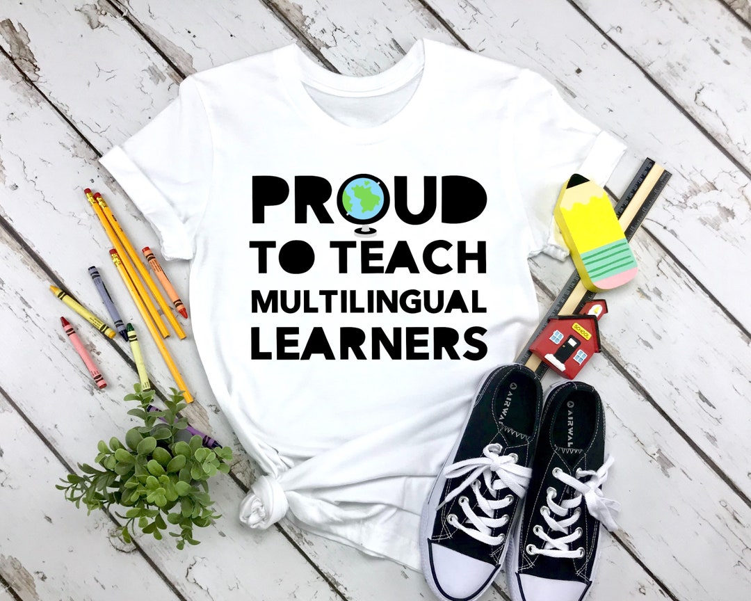 Proud to Teach Multilingual Learners Unisex Jersey Short Sleeve Tee ...