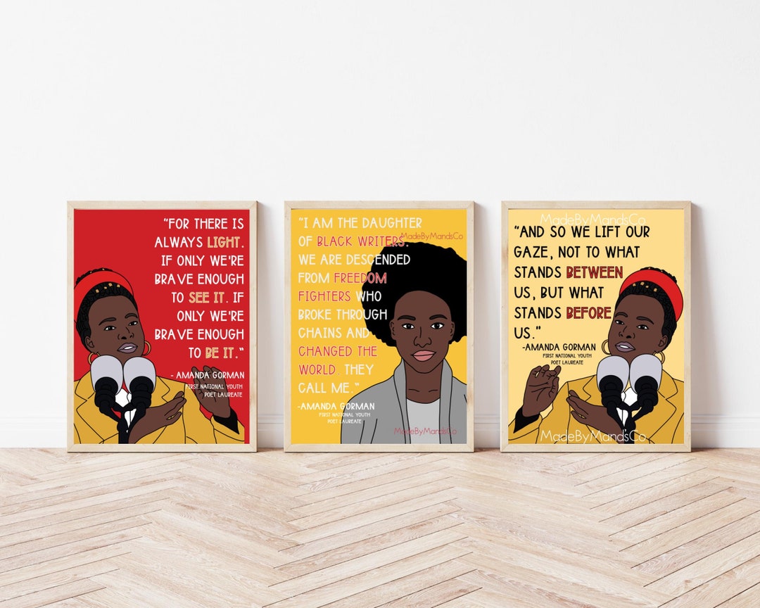 Amanda Gorman Inauguration Poem Quote Digital Print Bundle - Etsy