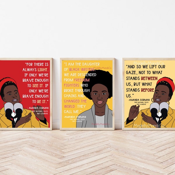 Amanda Gorman Print - Etsy UK