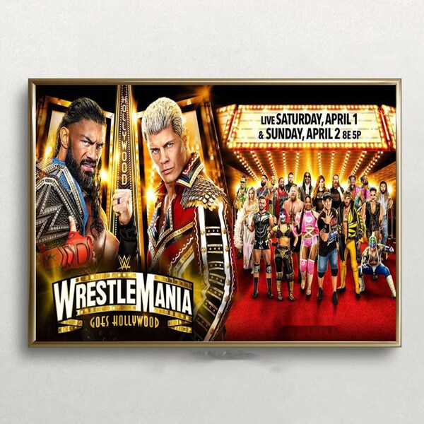 Wwe Wrestlemania 39 Poster - Etsy
