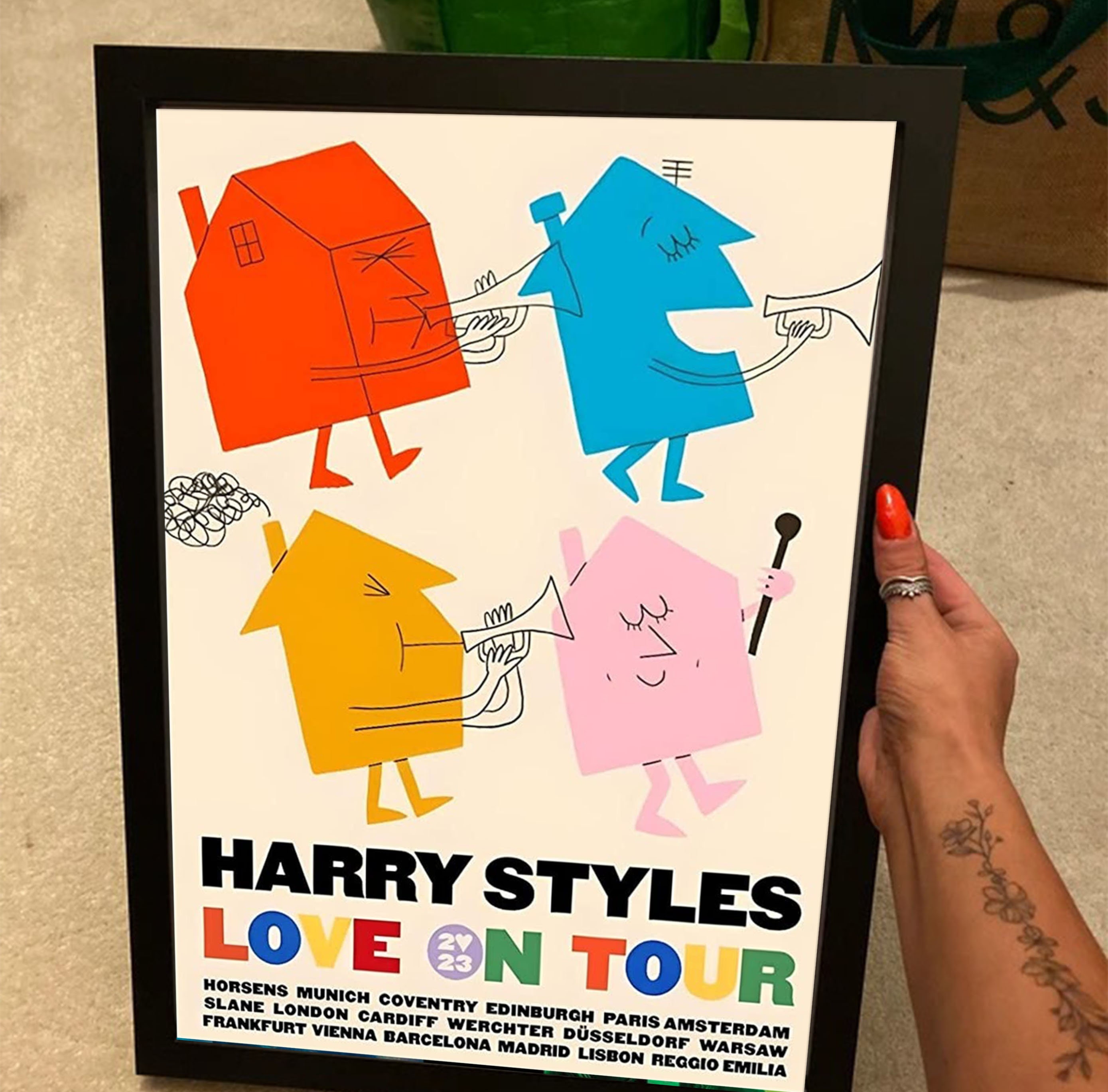 Love On Tour 2023 EUROPEAN TOUR Poster, Harry Poster