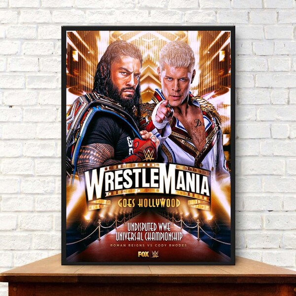 Wwe Wrestlemania 39 Poster - Etsy
