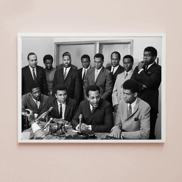 Bill Russell Muhammad Ali Poster - Etsy